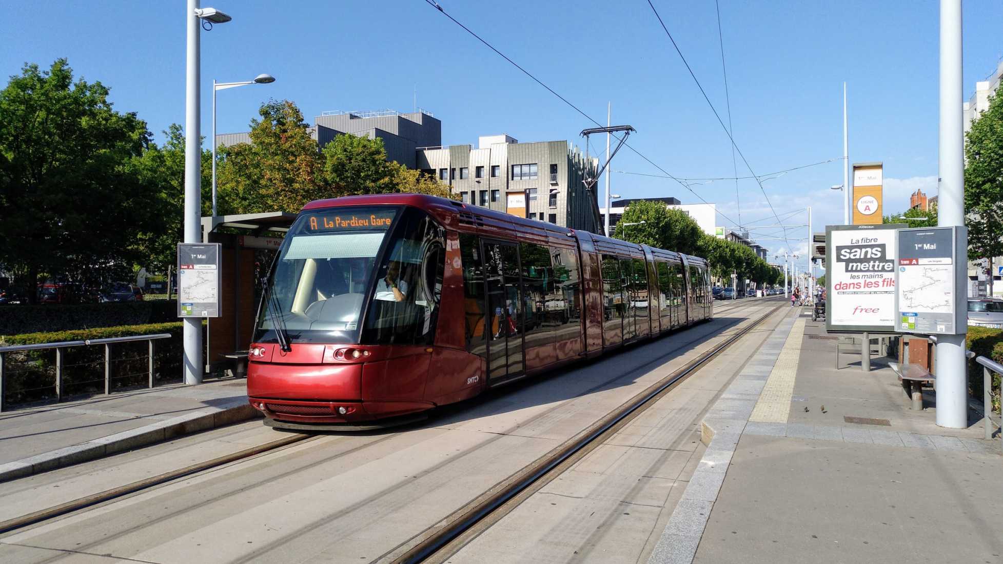 die Strassenbahn Clermont Ferrand - Translohr NTL - 2mecs